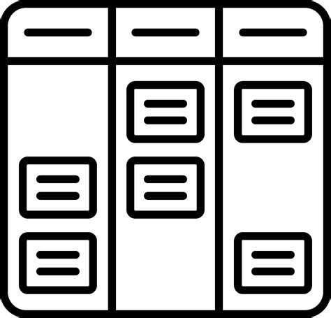 Kanban Vector Icon 32522468 Vector Art At Vecteezy