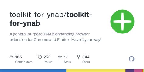 Github Toolkit For Ynabtoolkit For Ynab A General Purpose Ynab