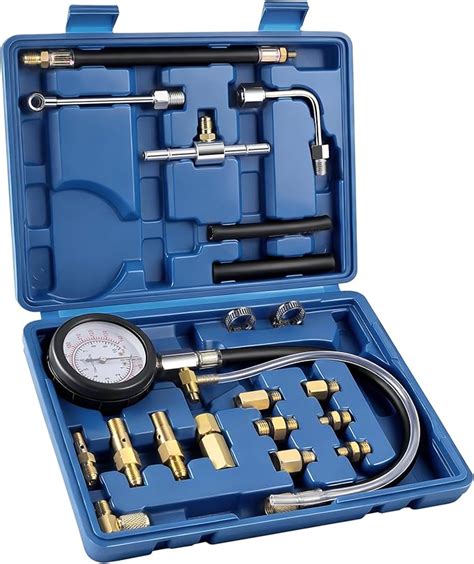 Zeajsru Fuel Pressure Tester Kit 0140 Psi Fuel Injection