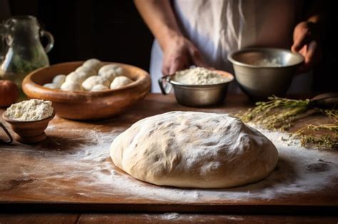 Premium Ai Image A Glimpse Into The Process Of Crafting Easter Bread