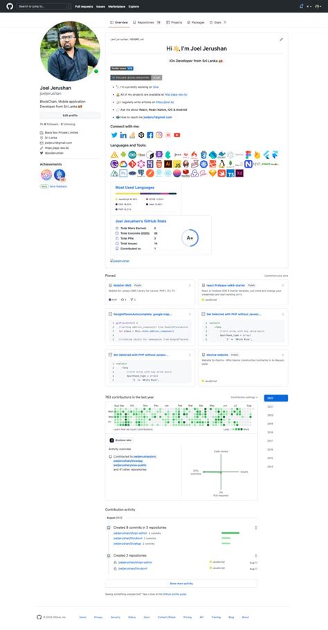 Joel Jerushan On Linkedin Github Resume Profile Mobitel Sms