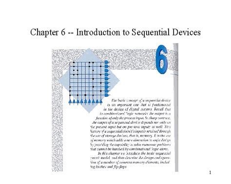 Chapter 6 Introduction To Sequential Devices