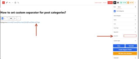 How To Set Custom Separator For Post Categories