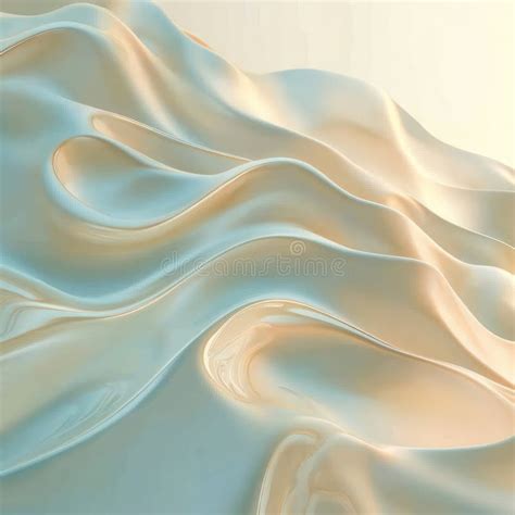 Serene 3d Illustration Featuring Calming Fluid Backgrounds With Soft Flowing Textures In Pastel