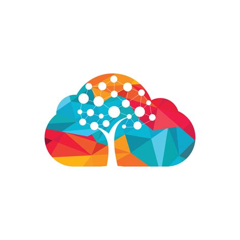 Digital Tree Logo Design Cloud Storage Icon 11468107 Vector Art At Vecteezy