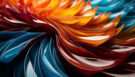 Premium Ai Image Abstract Pattern Backdrop Illustration With Futuristic Curved Nature Shapes