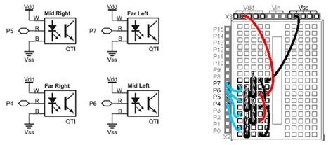 how to boe bot line following with 4 qti sensors — parallax forums