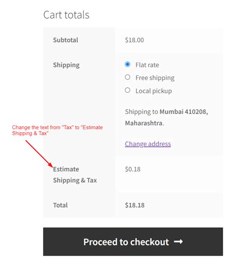 How To Customize The “tax” Text On Woocommerce Cart Totals Tyche