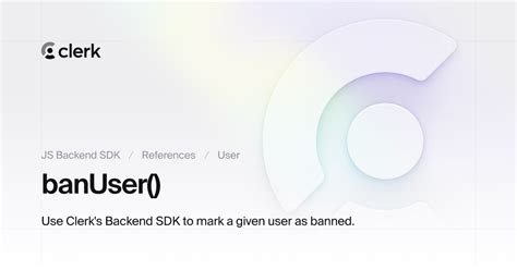 Js Backend Sdk Banuser
