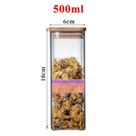 Kèm Nắp Hộp Thủy Tinh Lọ Thủy Tinh Hũ Thủy Tinh Nắp Gỗ ml ml ml ml ml ml