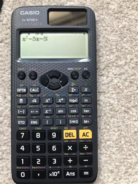 Casio Fx 87dex Classwiz Scientific Calculator Black £1699 Picclick Uk