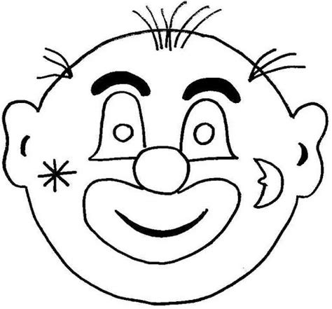 Cara De Payaso Para Pintar Caras De Payasos Para Colorear E Imprimir Fausto Boni