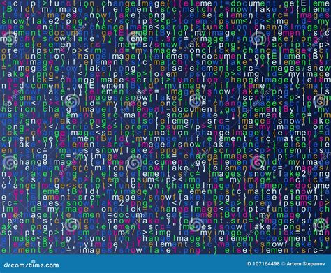 Programming Code Background Stock Vector Illustration Of Webdesign