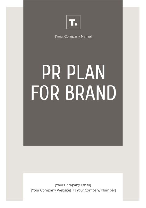 Free Pr Plan For Brand Template To Edit Online