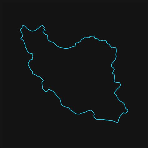 Illustrated Iran Map Vector Art At Vecteezy