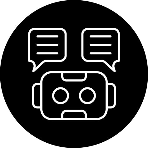 Chat Bot Vector Icon Style 22552574 Vector Art At Vecteezy