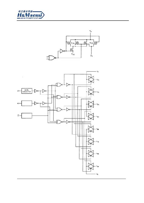 Cd4052 Datasheet214 Pages Hmsemi Two Way Four Choice Analog Switch