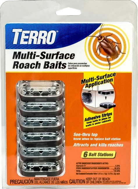 Terro Multi Surface Roach Baits 6 Pk 755622 Bradley Caldwell Inc