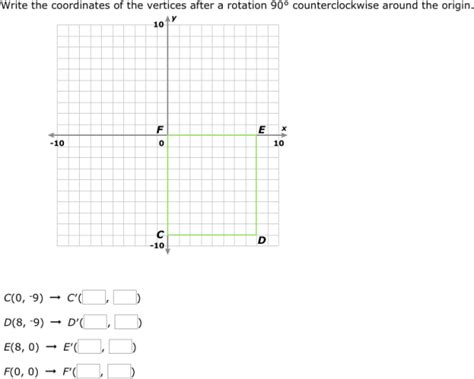 Ixl Rotations Find The Coordinates Geometry Practice