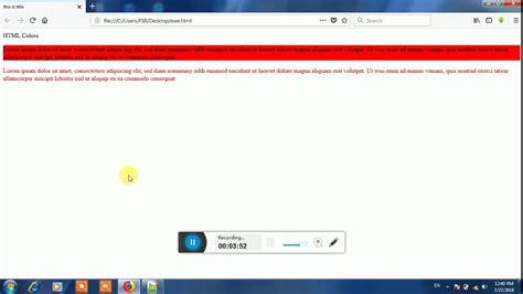 Html Basics Html Colors Part 4 YouTube