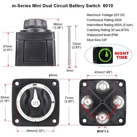 Selector Marine Isolator Disconnect Rotary Switch 2 3 4 Position