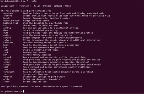 how to use perf performance analysis tool on ubuntu 20 04