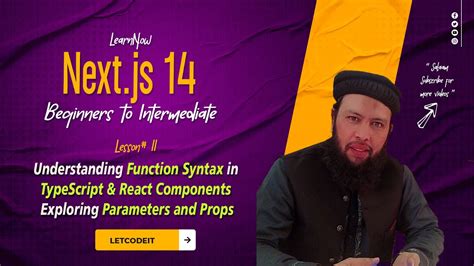11 Function Declaration In Typescript And React Component Parameters And Props Youtube
