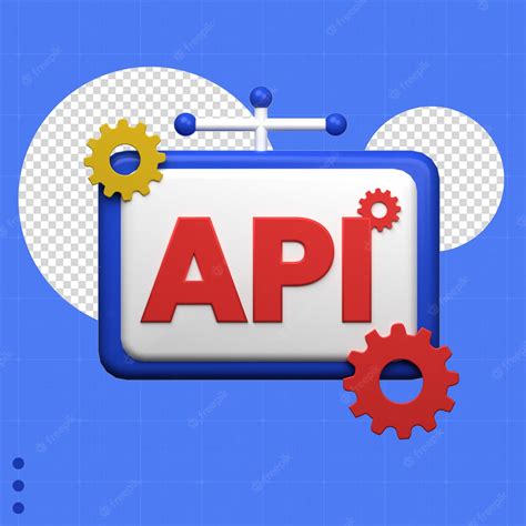 Premium Psd A Blue And White Background With The Word Api On It