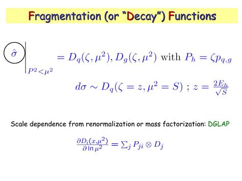 ppt fragmentation functions and fragmentation processes powerpoint
