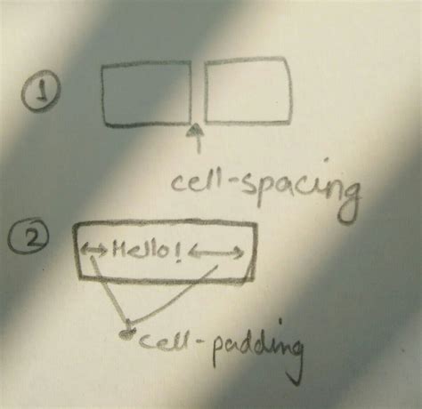 What The Difference Between Cellpadding And Cellspacing