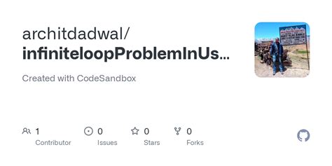 Github Architdadwalinfiniteloopprobleminuseeffect Created With