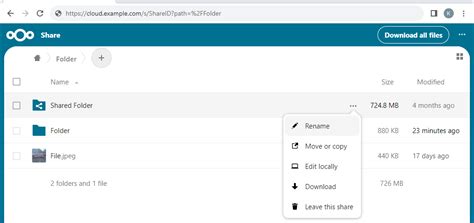 [web app] edit files context menu on defined path 💻 development nextcloud community