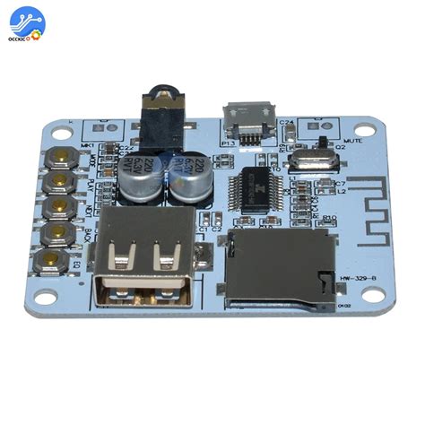 USB Bluetooth Audio Receiver Board TF Card Slot MP Audio Decoders Player V Wireless Stereo