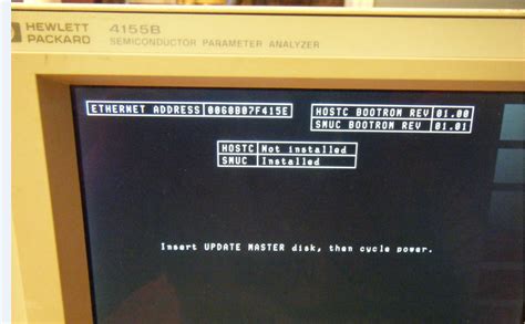 Hp 4155b Semiconductor Parameter Analyzer Smu Need Master Disk Page 1