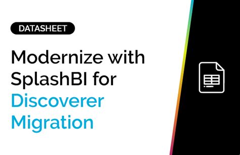 Modernize With Splashbi For Discoverer Migration Business Analytics Platform With Pre Built