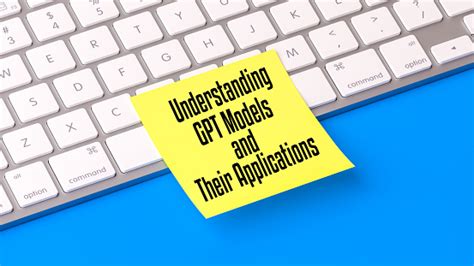 Gpt 모델 및 응용 프로그램 이해하기 스티커 메모의 텍스트 컴퓨터 키보드 배경입니다 3d 렌더링 0명에 대한 스톡 사진 및