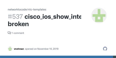 Cisco Ios Show Interfaces Switchport Template Broken Issue Networktocode Ntc Templates