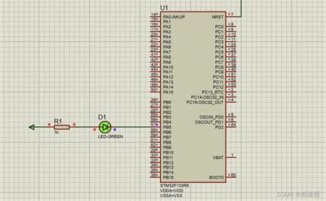 Stm32f103单片机的点亮led、led 灯开幕式效果的设计与实现在stm32f103r6芯片的pco Pc9 引脚分别接10个 Csdn博客