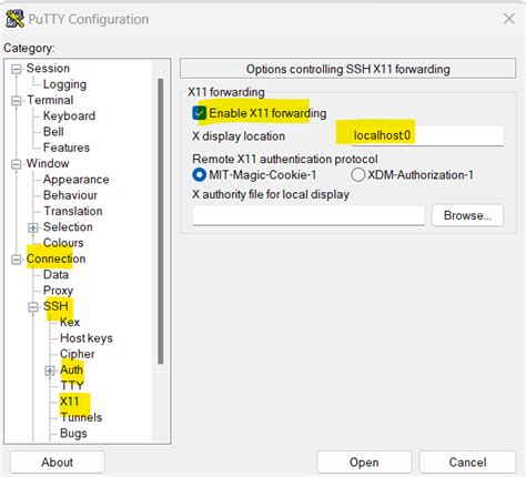 Enable X11 Forwarding With Putty And The Xming X Server For Windows