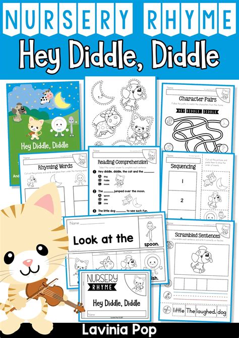 Hey Diddle Diddle Nursery Rhyme Activities Prek1