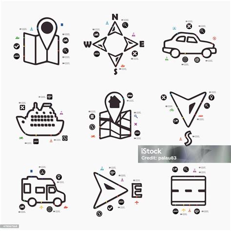 Infografis Navigasi Ilustrasi Stok Unduh Gambar Sekarang Bagan