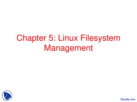 Filesystem Hierarchy Standard Unix Systems Lecture Slides Docsity