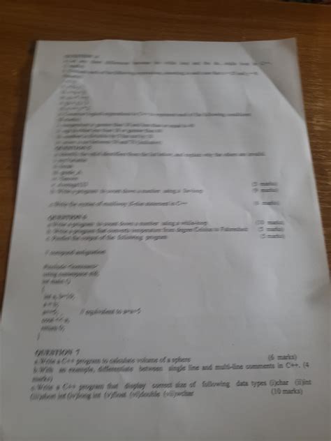 Question 4 A State Any Two Differences Between The While Loop And The Do