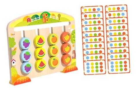 Jogo De Tabuleiro De Quebra Cabeça Deslizante Colorido Frete Grátis