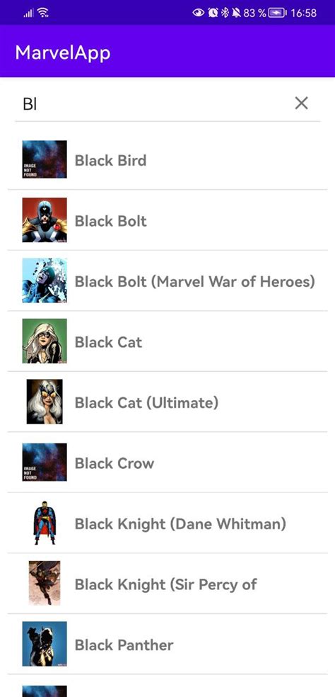 GitHub Elizav MarvelApp Simple App For MVP And RxJava Practice