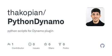 Github Thakopianpythondynamo Python Scripts For Dynamo Plugin · Github