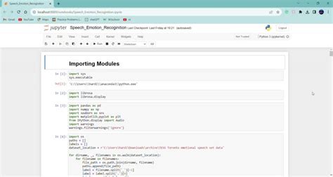 [video] finished speech emotion recognition project hardik choudhary
