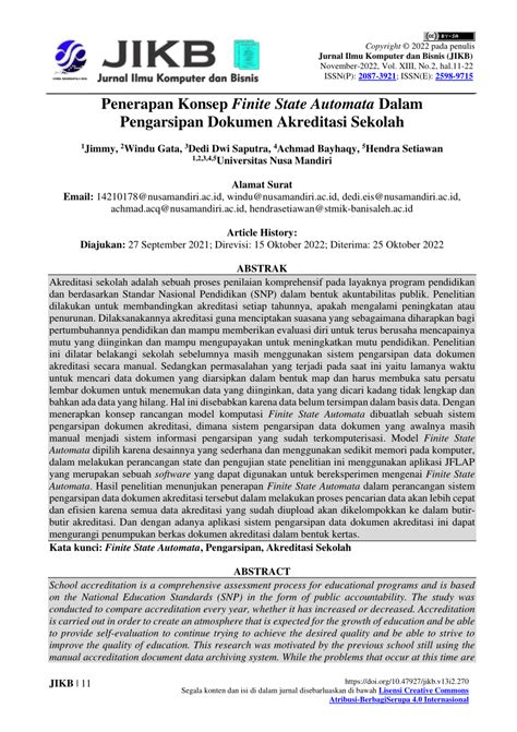 PDF Penerapan Konsep Finite State Automata Dalam Pengarsipan Dokumen Akreditasi Sekolah
