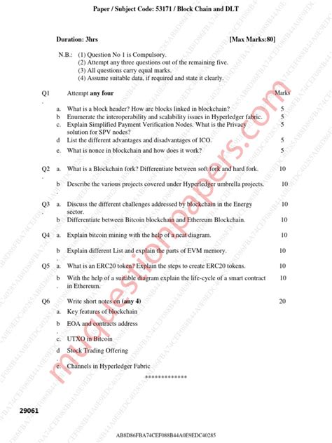 Be Information Technology Semester 8 2023 May Blockchain And Dlt Rev 2019 C Scheme