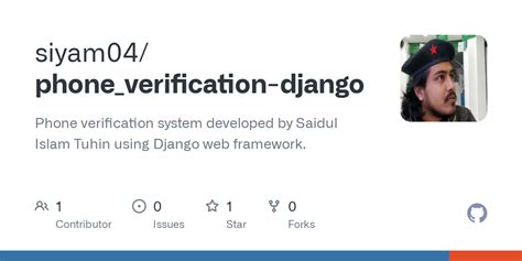 Github Siyam04phoneverification Django Phone Verification System